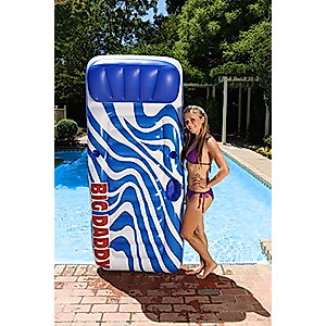 Poolmaster Big Daddy Swimming Pool Mattress Float, Blue