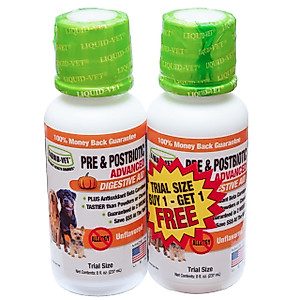 Liquid-Vet K9 Pre & PostBiotic Advanced (Allergy-Friendly Unflavored, 8oz/2Pack)