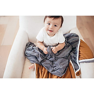 Large Premium Knit Baby 3 Layer Stretchy Quilt Blanket Canyon by Copper Pearl