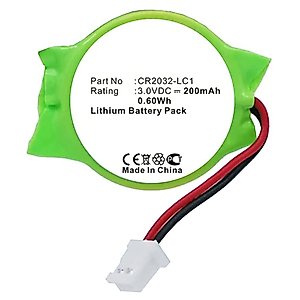 MPF Products 200mAh CR2032-LC1 CMOS PRAM Battery Replacement Compatible with Sony Playstation 3 PS3 Video Game Console