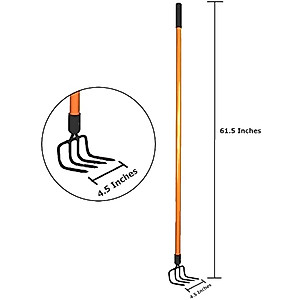 Garden Cultivator (2 Pack)– Sturdy Hand Tiller/Cultivator – Heavy Duty Blade for Digging, Loosening Soil and Weeding – Equipped with Rubber Grip Handle for a Strong Hold – Rust Resistant