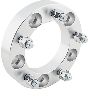 Speedway Motors Billet Aluminum Wheel Adapters, Fits Early Ford Style Bolt Patterns, Adapts 5 on 5-1/2 Inch Hubs and Wheels, Includes 5 Lug Nuts to Mount to Hub