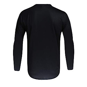 Thenlian Men's Fashion Trend Casual And Comfortable Gradient Ramp Shader Sweater(S, Black)