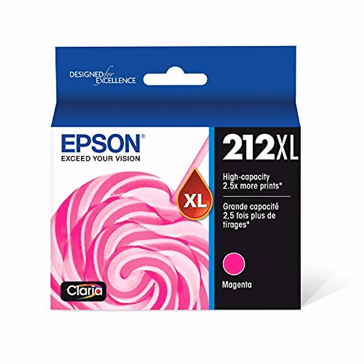 EPSON T212 Claria -Ink High Capacity Magenta -Cartridge (T212XL320-S) for Select Epson Expression and Workforce Printers