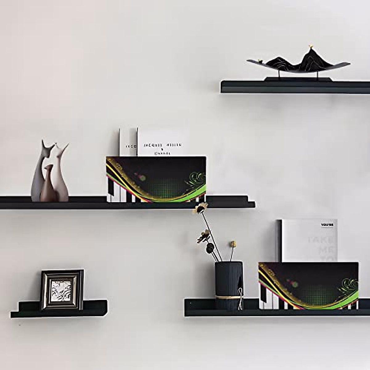 Black Piano Notes Storage Basket Felt Storage Bin Collapsible Shelves Basket Empty Gift Baskets Organizer for Pet Supplies Magazine