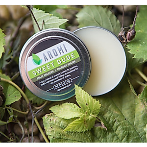 Aromi Solid Cologne | Spicy, Citrus Men's Fragrance, Oakmoss Scent, Vegan, Cruelty-free, Father's Day Gift Idea, Travel, Alcohol-free (Sweet Dude)