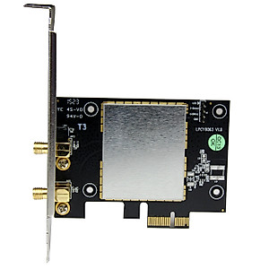 StarTech.com AC600 Wireless-AC Network Adapter - 802.11ac, PCI Express - Dual Band 2.4GHz / 5GHz PCIe Wireless Network Card, TAA (PEX433WAC11)