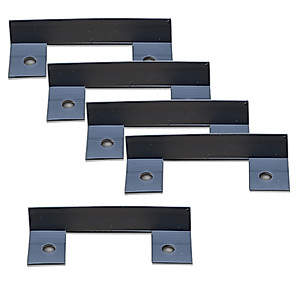 EasyFlex No-Dig Landscape Edging Connectors, Compatible with EasyFlex Traditional, Scalloped, and Tall Wall L-Shaped No-Dig Garden Edging, 5-Pack, Black