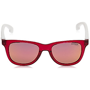 Carrera CARRERINO 20 Rectangular Sunglasses, White Pink Gold/Pink, 46mm, 17mm