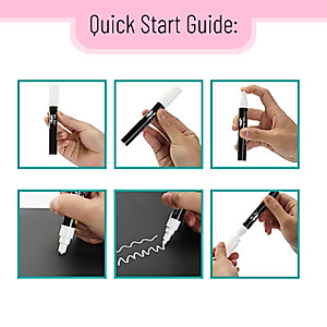 Mr. Pen- White Chalk Markers, 4 Pack, Dual Tip, 8 labels, White Liquid Chalk Marker, Chalk Markers, White Dry Erase Markers, Chalk Markers for Blackboard, Chalkboard pen, White Chalkboard Marker