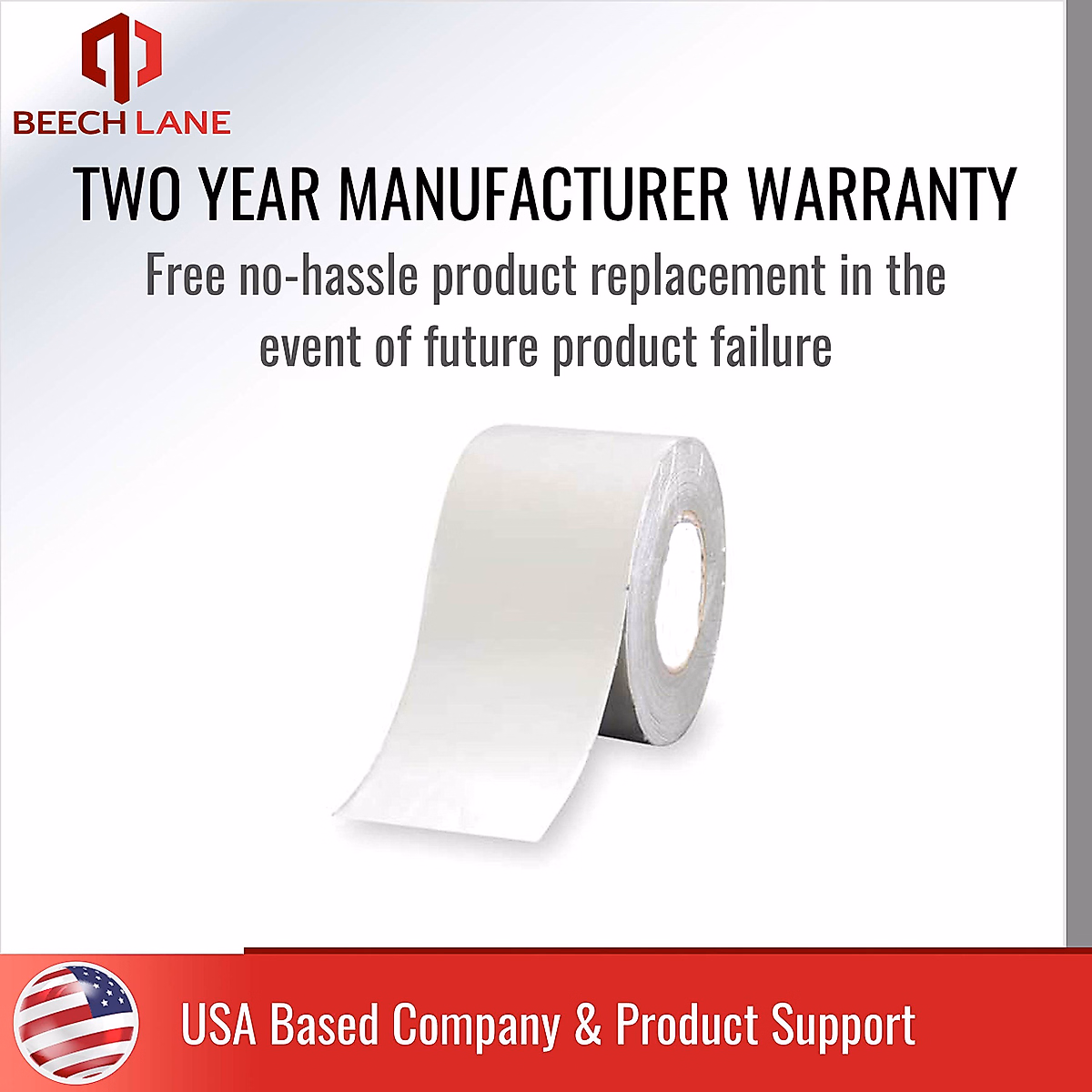 Beech Lane RV Roof and Leak Permanent Repair Tape 4" x 50', Permanently Stops Camper Roof Leaks, UV and Weatherproof Sealant