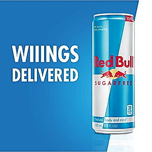 Red Bull Sugar Free Energy Drink, 12 Fl Oz, 24 Cans (6 Packs of 4)