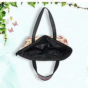 KFBE Christmas Gingerbread Women Tote Bags Snowflake Top Handle Satchel Handbags Purse Shoulder Bag for Shopping M 2080395