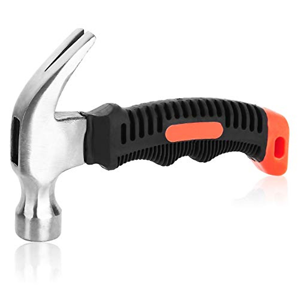 LISHINE 8 Oz Stubby Claw Hammer, 4 Pack Small Claw Hammer with Mini Handle, Nail Hammer Tools, Small Hammer for Household Work and Outdoor Camping