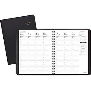 2022 Weekly Appointment Book & Planner by AT-A-GLANCE, 7" x 8-3/4", Black (7086505)
