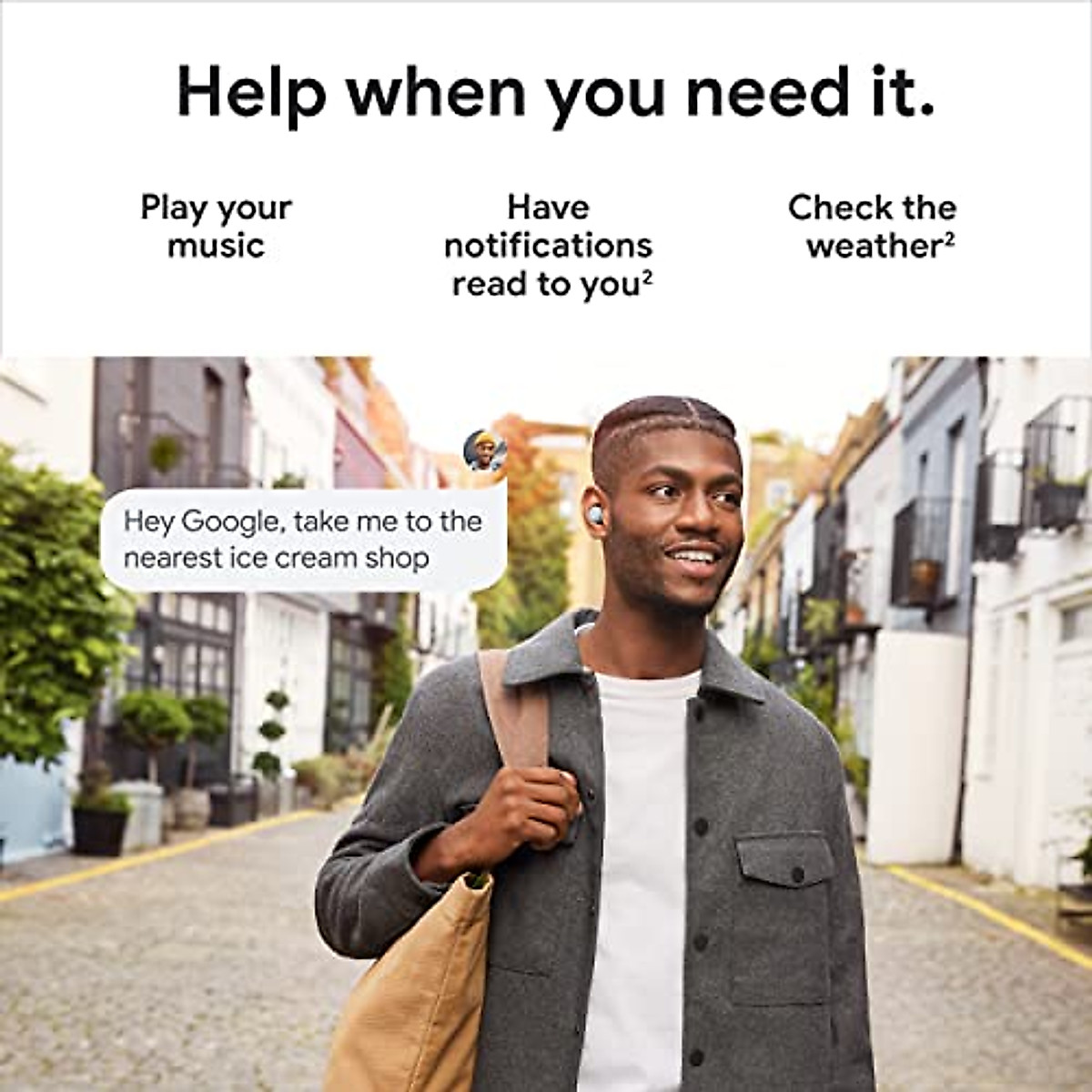 Google Pixel Buds A-Series - Wireless Earbuds - Headphones with Bluetooth - Sea