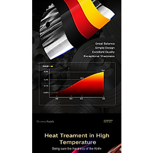 Huntex Smith Hand forged High Carbon steel Serbian Chef’s knife, Wood Handle Butcher Chef Meat Cleaver,Kitchen Knives,Hunting Cleaver,Set Green