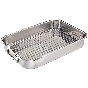 ExcelSteel 592 Roasting Pan, Stainless