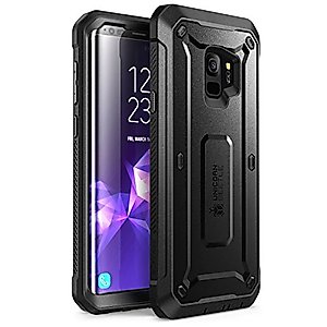 SUPCASE Unicorn Beetle Pro Rugged Case for Galaxy S9 with Screen Protector - Black