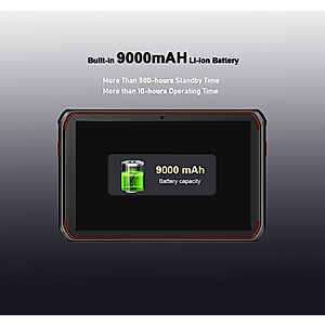 Vanquisher 8-inch Warehouse Tablet, Android 13 Rugged Tablet with Integrated Honeywell N6703 1D & 2D Bar Code Scanner Engine, WiFi & 4G LTE, for Enterprise Inventory & Logistics Tracking