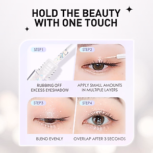 4Pcs Liquid Eyeshadow Set Crystal Diamond High-gloss Liquid Liner Shimmer Glitter Highlight Metallic Liquid Shadows Quick-drying Sequin Pearlescent Eye Makeup Cosmetic