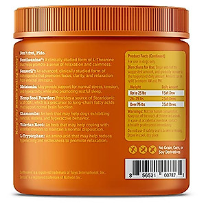 Zesty Paws Calming Chews for Dogs - Composure & Relaxation for Everyday Stress & Separation - with Ashwagandha, Organic Chamomile, L-Theanine & L-Tryptophan – Turkey Melatonin - 90 Count