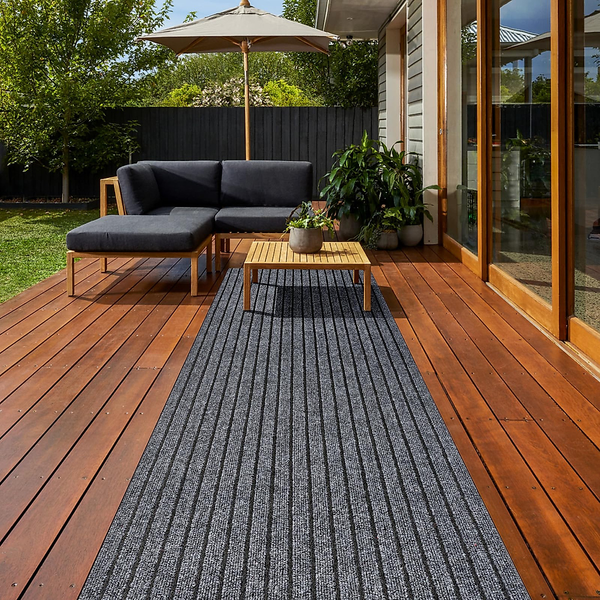 ANTPOP Runner Rug 2ft x 6ft Outdoor Indoor Runner Rugs with Rubber Backing Washable Rug Runner Carpet for Hallway Entryway Kitchen Bathroom Laundry Room Balcony Garage Patio