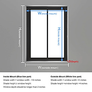 Changshade Custom Top Down Bottom Up Cellular Shades Cordless Blackout, Honeycomb Blinds Room Darkening Window Shades, 1.5" Cell Pleated for Office,Bedroom, Child, Bathroom, Easy to Install,White