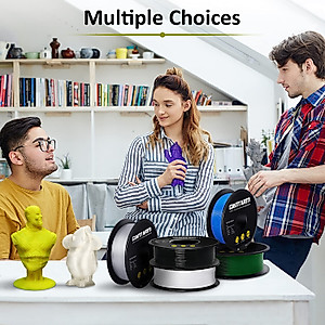 GIANTARM Black PETG 3D Printer Filament Toughness Enhanced 1kg (2.2lbs), 1.75mm Dimensional Accuracy +/-0.03mm, 1080 Feet（330m)/Roll, Vacuum Package, Fit for Most 3D FDM Printer