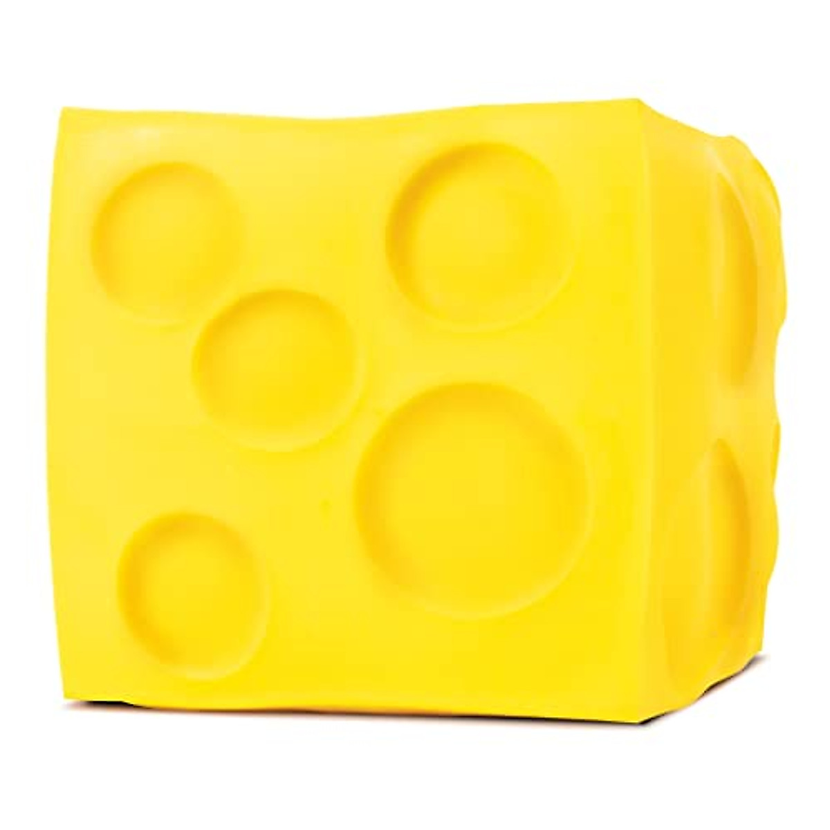 Giant Cheese Stress Ball: A squeezable stress buster that looks like a block of cheese!