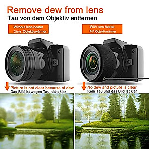 COOWOO Lens Heater Warmer Dew Heater Strip with Temperature Regulator for Universal Camera and Telescopes Lens Narrow Strip Version