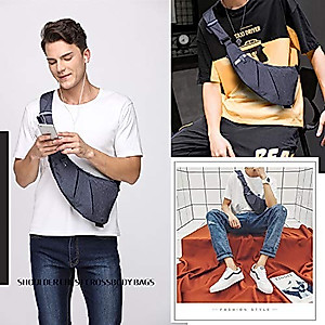 TOPNICE Sling Bag Crossbody Chest Shoulder-Personal Pocket Bag Anti Theft Travel Bags Daypack for Men Women Water Resistance