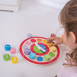 Bigjigs Toys Wooden Teaching Clock - Tell The Time