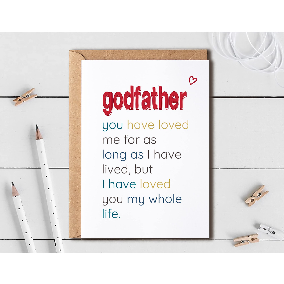 Godfather You Have Loved - Special Godfather's Day Card - Birthday Card For Godfather - Sentimental Card For Godfather - Meaningful Card For Godfather…