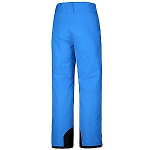 Skieer Men's Mountain Ski Pants Waterproof Insulated Warm Thickened Snow Pants(Black,Medium)