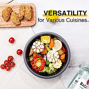 HONGBAKE Round Cake Pan Set for Baking, 8 Inch, Nonstick Circle Cake Pans with Wider Grips, 2 Pieces Layer Cake Tin, Cheesecake Mold, Huty Duty, Dishwasher Safe - Grey