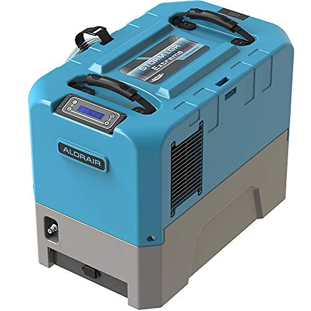 ALORAIR Commercial Dehumidifier with Pump, Up to 180 PPD (Saturation), 85 PPD at AHAM, Memory Starting, 5 Years Warranty, LGR Industrial Dehumidifier for Flood Repair, Crawlspace and Basement Drying, Blue