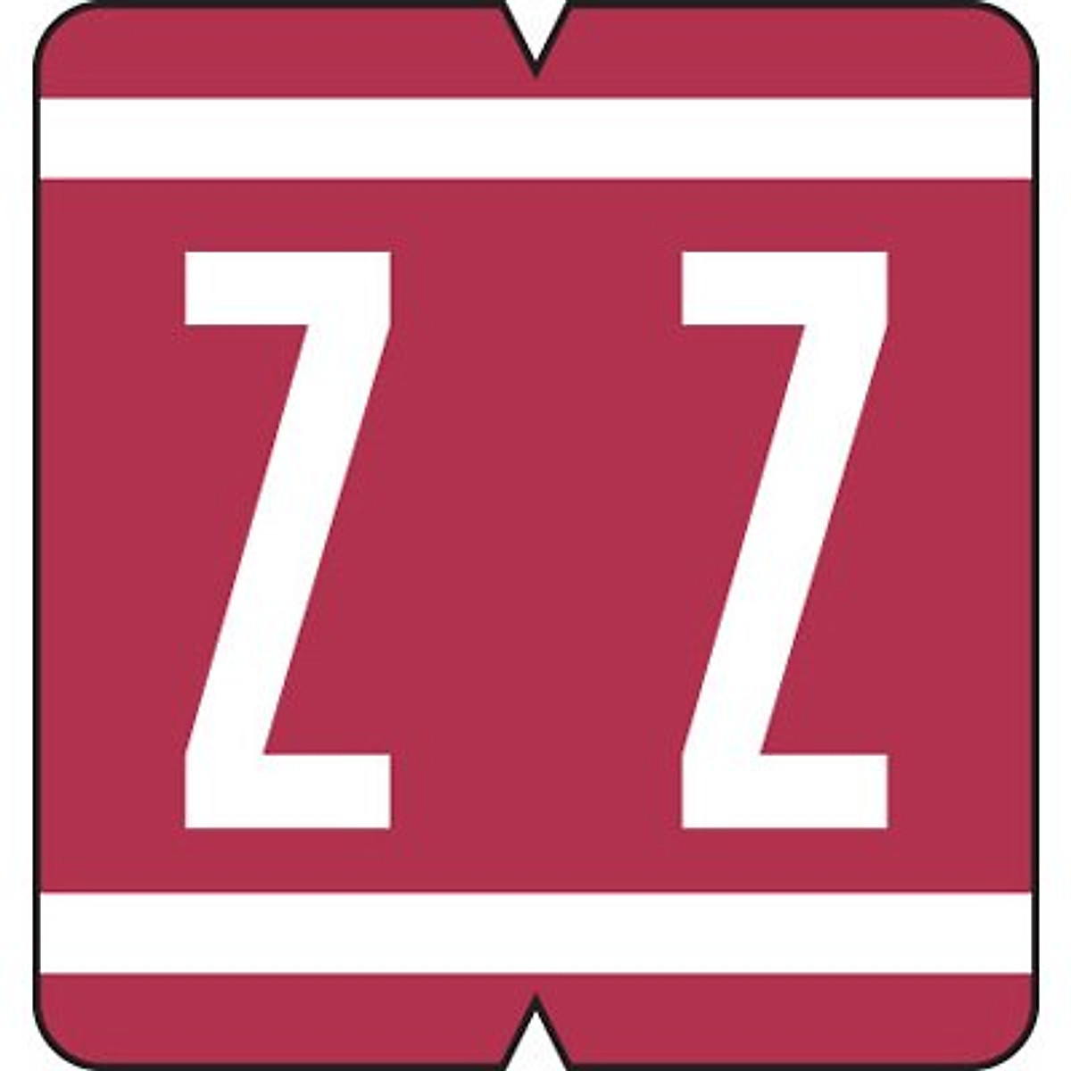 AMZfiling Alpha Labels on 3-Ring Binder Sheets- Letter Z, Purple, GBS/VRE Compatible (Polylaminated, 200/Package)