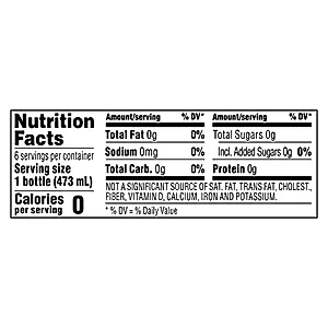 Saratoga Sparkling Spring Water Bottle PET, 16 Oz, 6-Pack