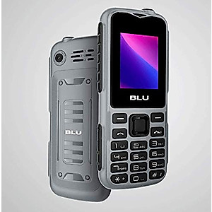 BLU Tank Mini T650 1.8" GSM Unlocked 32MB Dual-SIM Flashlight Cellphone (Gray)