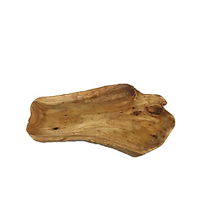 Greener Valley Hand-Crafted Root Wood Live Edge Platter (Large - 20-21")
