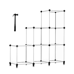 Closet Organizers and Storage 162L Closet Organizer 6 Cube Closet Shelves with Hook for Handing Storage Shelves for Storage Bins for Closet Storage