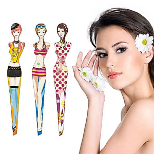 6Pcs Professional Girl Eyebrow Tweezer Stainless Steel Slanted Eyebrow Tweezers Eyebrows Hair Remover Tools Cosmetics Beauty (random color)…