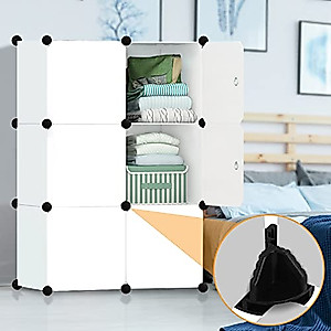 HAPY SHOP 40 Pcs Black Wire Grid Cube Plastic Connectors for Modular Closet Storage Organizer and Wire Grid Cube Storage Shelving