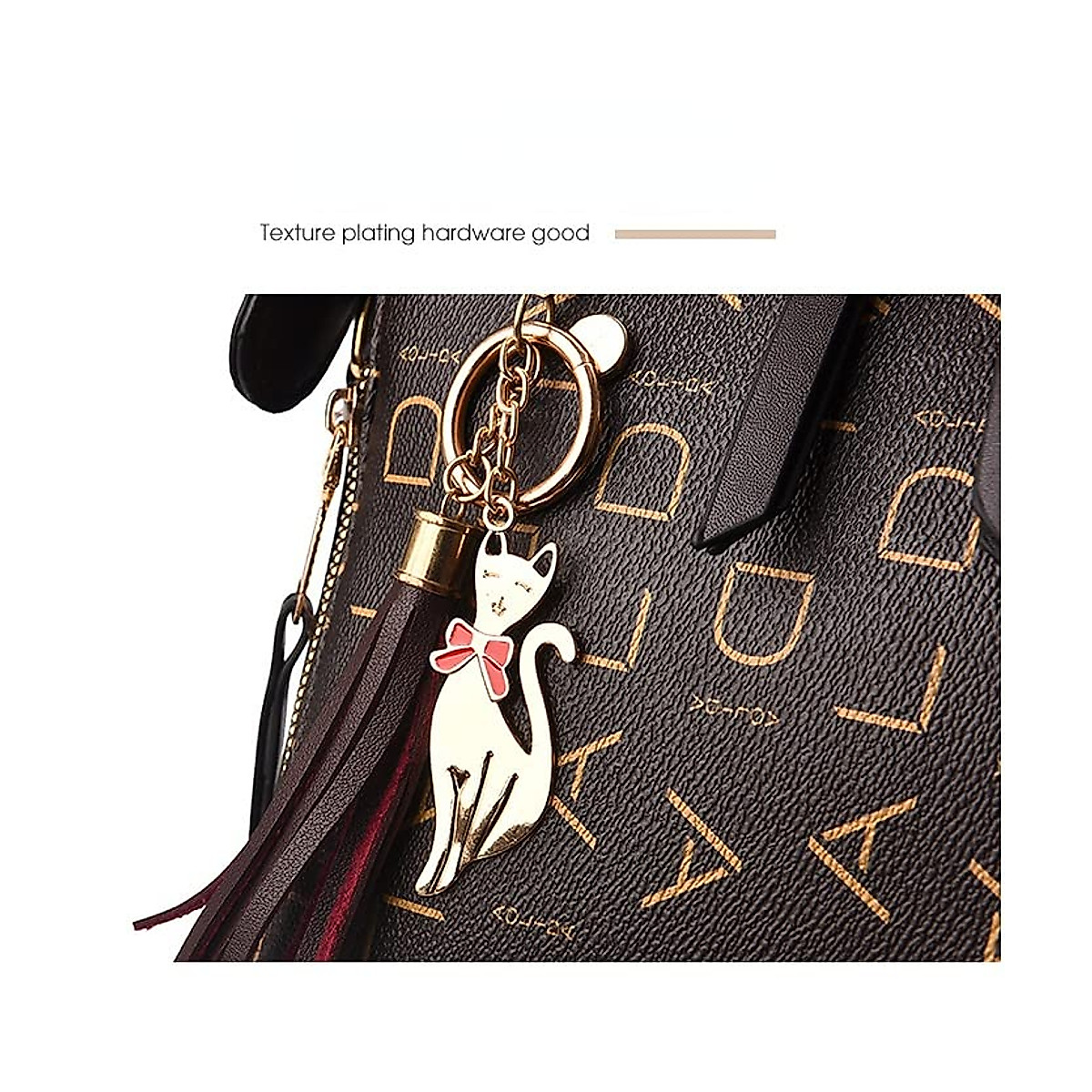 HHAMZONE Purses and Handbags for Women PU Leather Top Handle Satchel Fashion Ladies Shoulder Bag Tote Purse Messenger Bags (Black)