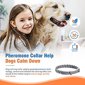 Calming Collar for Dogs 4 Packs Pheromone Collar 60 Days Use, Dog Anxiety Relief Separate Design Suitable for Various Small Medium Large Dog Relax Dog Calming Collar, Adjustable Size 25 Inches
