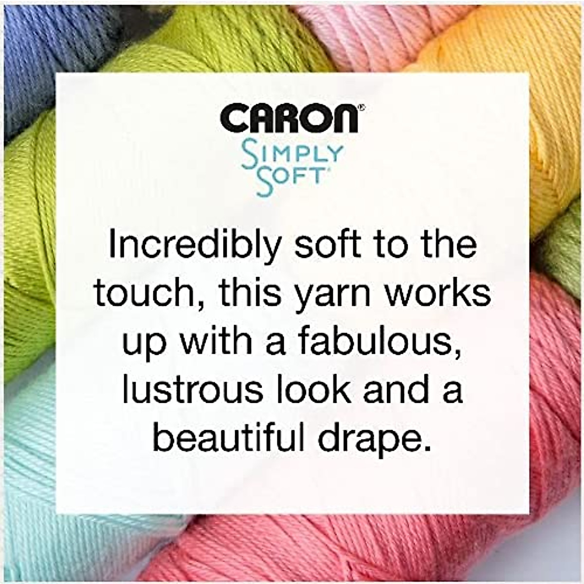 Caron Simply Soft Party Teal Sparkle Yarn - 3 Pack of 85g/3oz - Acrylic - 4 Medium (Worsted) - 164 Yards - Knitting, Crocheting & Crafts