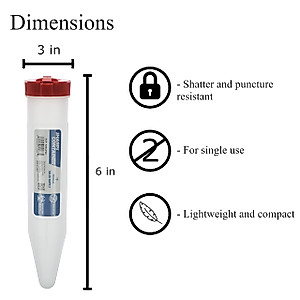 Portable First Aid Transportable Sharps Container with Locking Mechanism by Medical Sales Supply (Pack of 2)