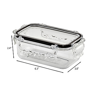 gotman Airtight Food Storage Container with Lid(13.5oz) Leak-Proof Baby Food Box | BPA-Free | Meal Prep | Microwave, Freezer and Dishwasher Safe | Kitchen Fridge Organizer Boxes | Fresher Food