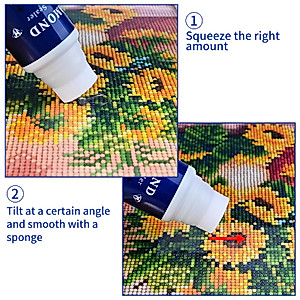 Faburo 2-Pack Diamond Painting Protectant Sealer Brightener(120ml*2), 8OZ Diamond Painting Accessories Glue for Diamond Painting and Puzzles, Diamond Art Sealer Permanent Hold & Shine Effect